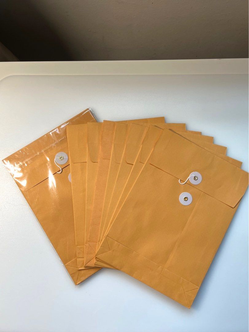 U-Grade B5 String & Button Envelope (new), Hobbies & Toys, Stationery ...