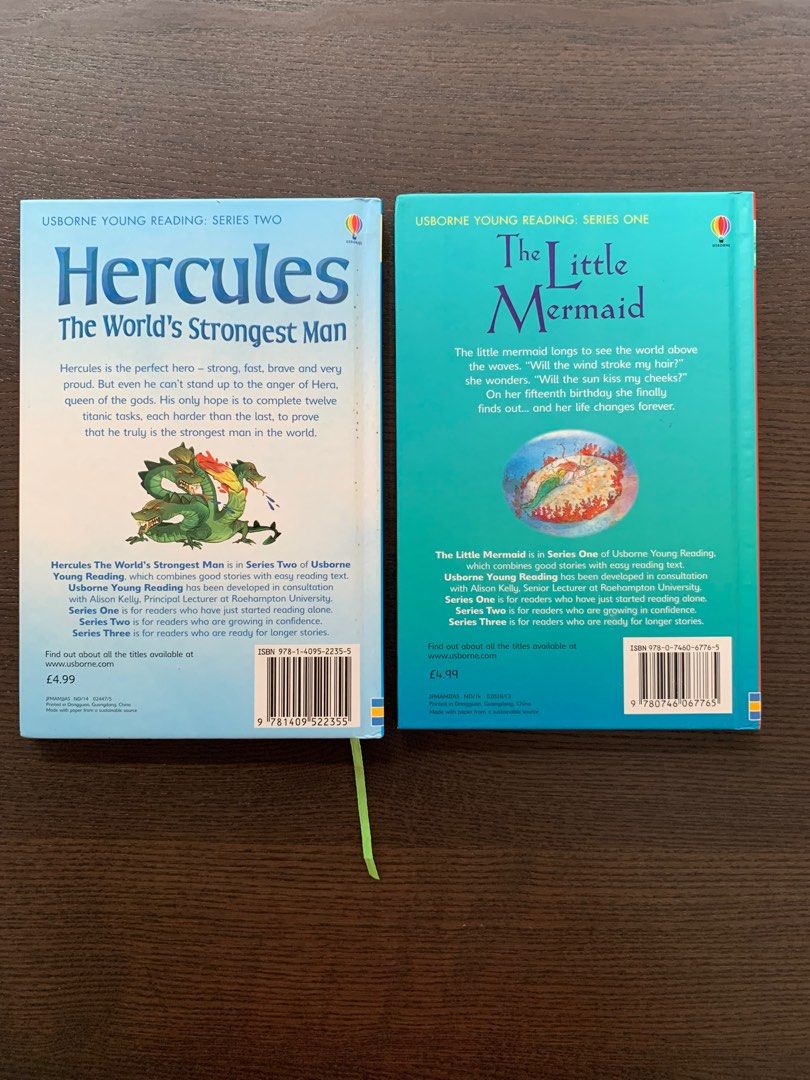 Usbourne Young Reading: The Little Mermaid & Hercules, Hobbies & Toys ...