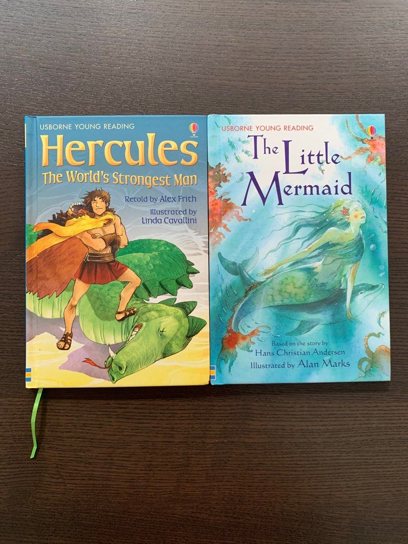 Usbourne Young Reading: The Little Mermaid & Hercules, Hobbies & Toys ...