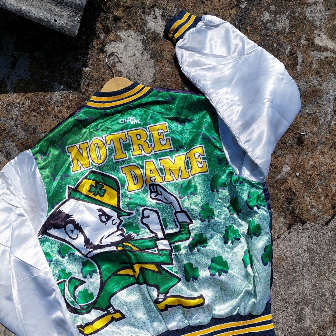 VARSITY JACKET CHALK LINE, Fesyen Pria, Pakaian , Atasan di Carousell