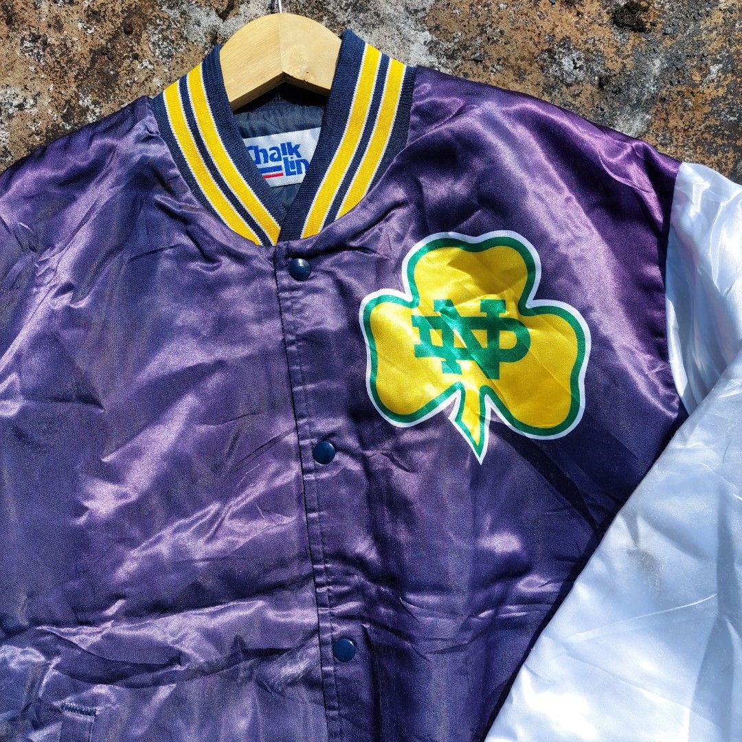 VARSITY JACKET CHALK LINE, Fesyen Pria, Pakaian , Atasan di Carousell