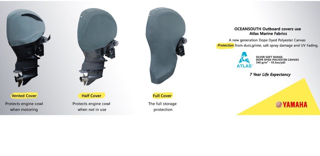 vented / Full Outboard Cover for Yamaha Outboards V6 4.2L, Everything ...