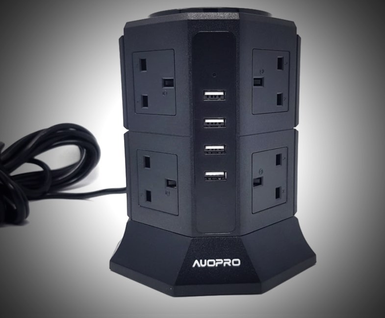 Vertical Power Socket (8 outlets, 4 USB), TV & Home Appliances ...