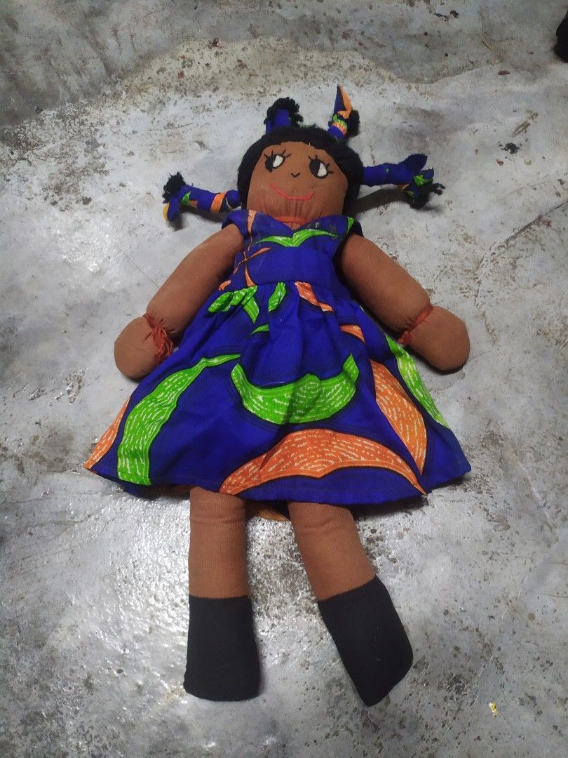 Vintage 80s Handmade Early Primitive African Folk Rag Doll, Hobbies ...
