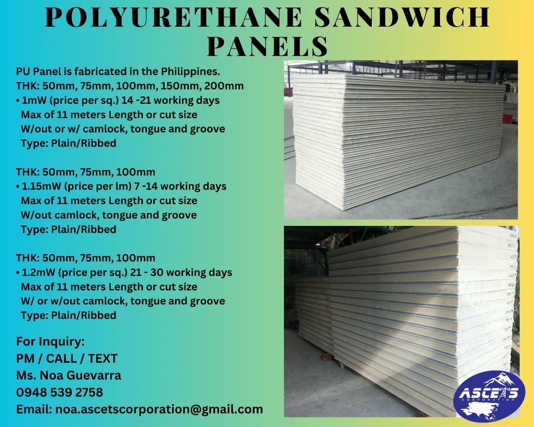 We Supply and Install PU Sandwich Panel, Commercial & Industrial ...