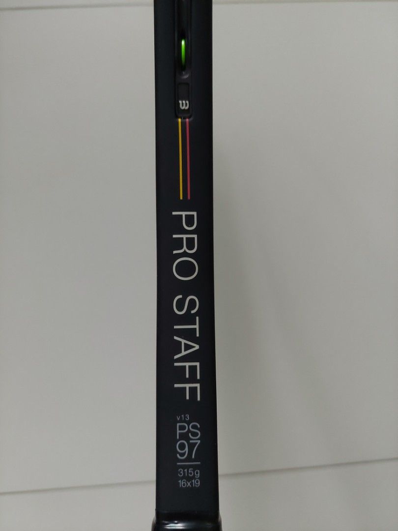 Wilson Prostaff PS 97 v13 315gm tennis racquet racket, Sports Equipment, Sports & Games, Racket ...