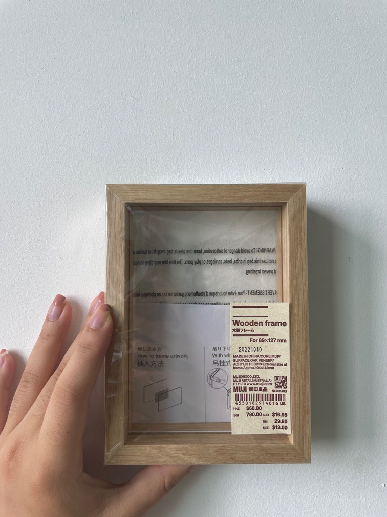 Wooden Muji Frame New, Furniture & Home Living, Home Decor, Frames ...
