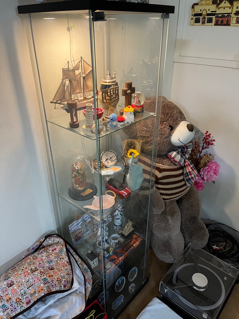 Wts IKEA Display Cabinet with IKEA LED light, Furniture & Home Living ...