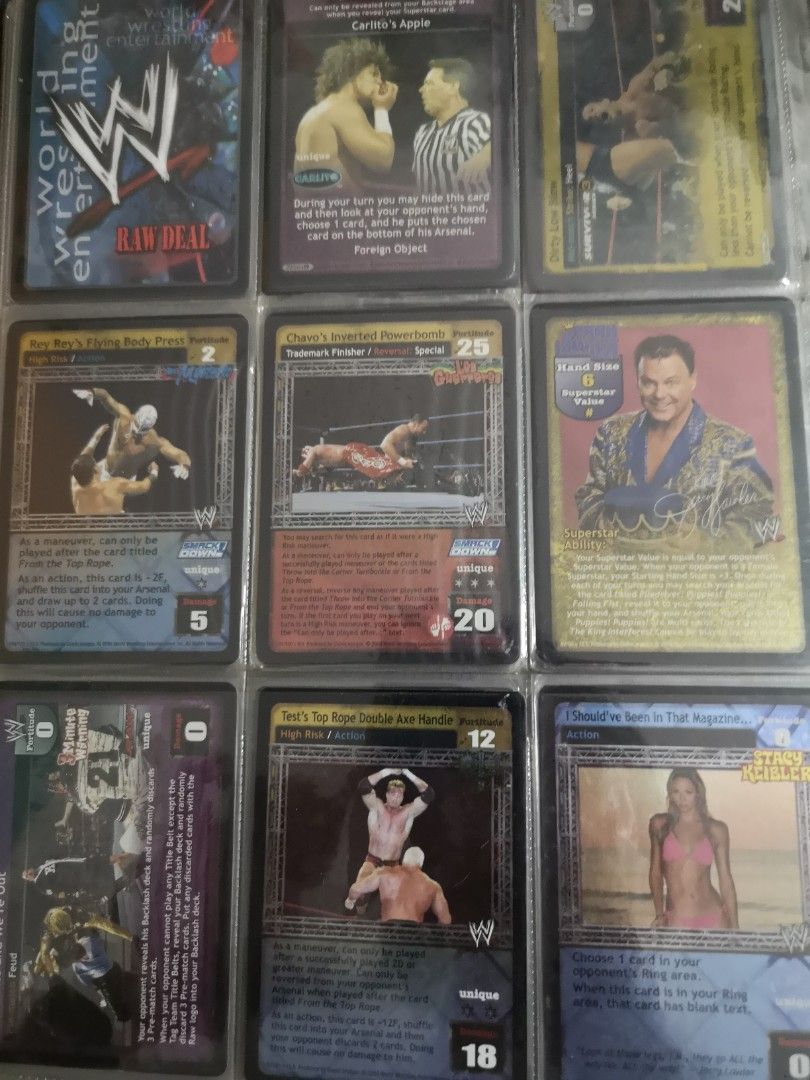 WWE Raw Deal Cards, Hobbies & Toys, Toys & Games on Carousell