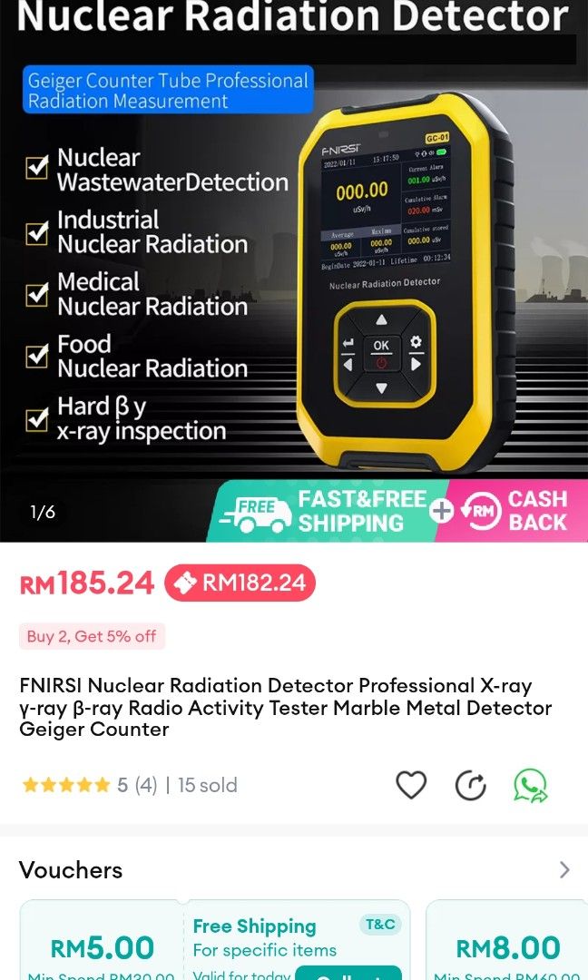 X-ray Nuclear Radiation Detector, Computers & Tech, Office & Business ...