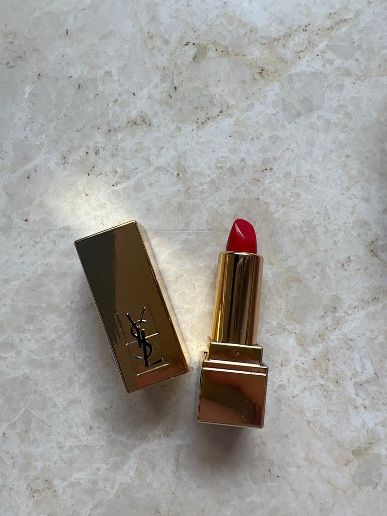 YSL ROUGE PUR COUTURE 01 lipstick sample, Beauty & Personal Care, Face ...