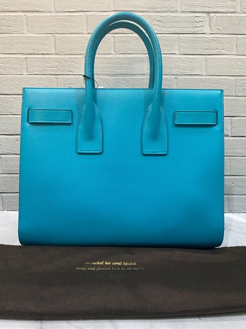 YSL SDJ blue calkskin GHW Size : 32 x 11 x27 cm Dustbag replacment ...
