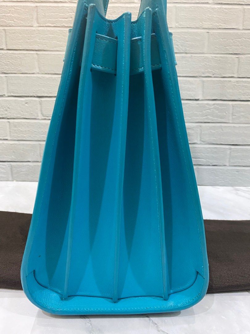 YSL SDJ blue calkskin GHW Size : 32 x 11 x27 cm Dustbag replacment ...