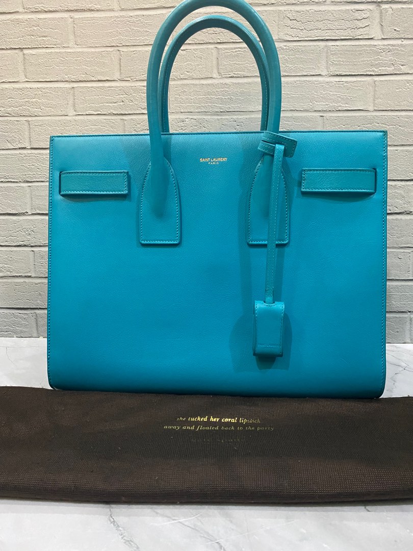 YSL SDJ blue calkskin GHW Size : 32 x 11 x27 cm Dustbag replacment ...
