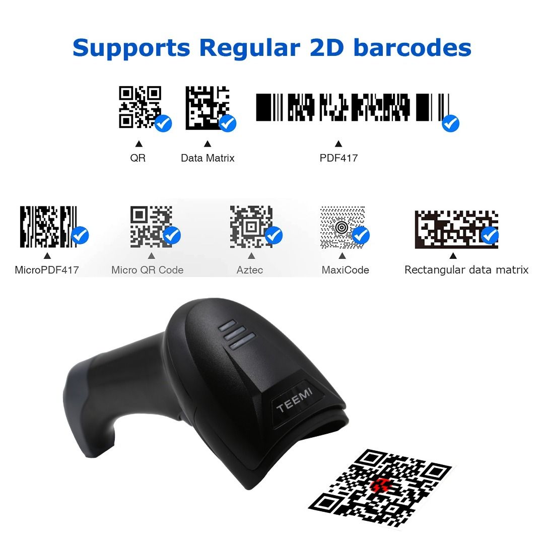 2223) TMSL-56CR BLUETOOTH 5.0 BARCODE SCANNER WITH WALL MOUNTABLE USB ...