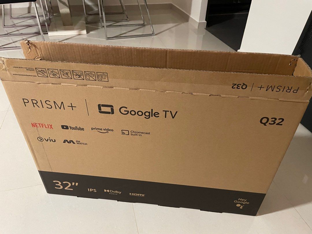 32 inches Prism TV box with styrofoam, TV & Home Appliances, TV ...