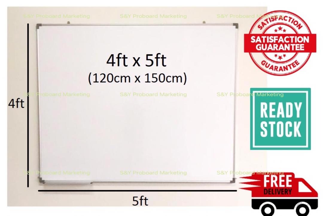 4x5 Magnetic White Board Size Whiteboard, Hobbies & Toys, Stationery ...