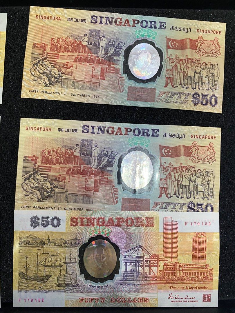 $50 parliament note | $50 polymer Singapore note, Hobbies & Toys ...
