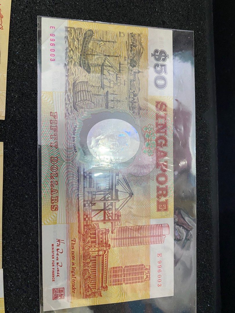 $50 parliament note | $50 polymer Singapore note, Hobbies & Toys ...