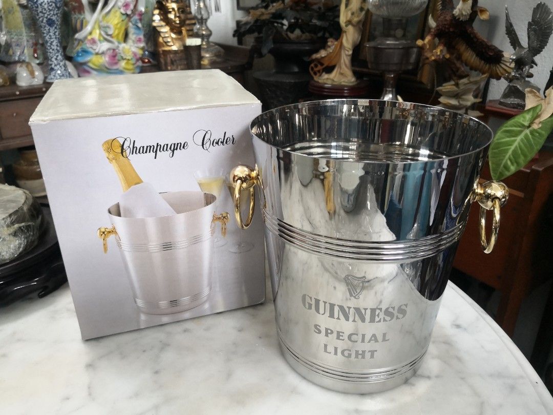 80's Guinness Stout Stainless Steel Ice bucket., Hobbies & Toys ...