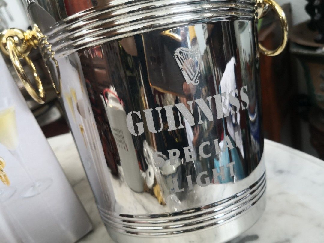 80's Guinness Stout Stainless Steel Ice bucket., Hobbies & Toys ...