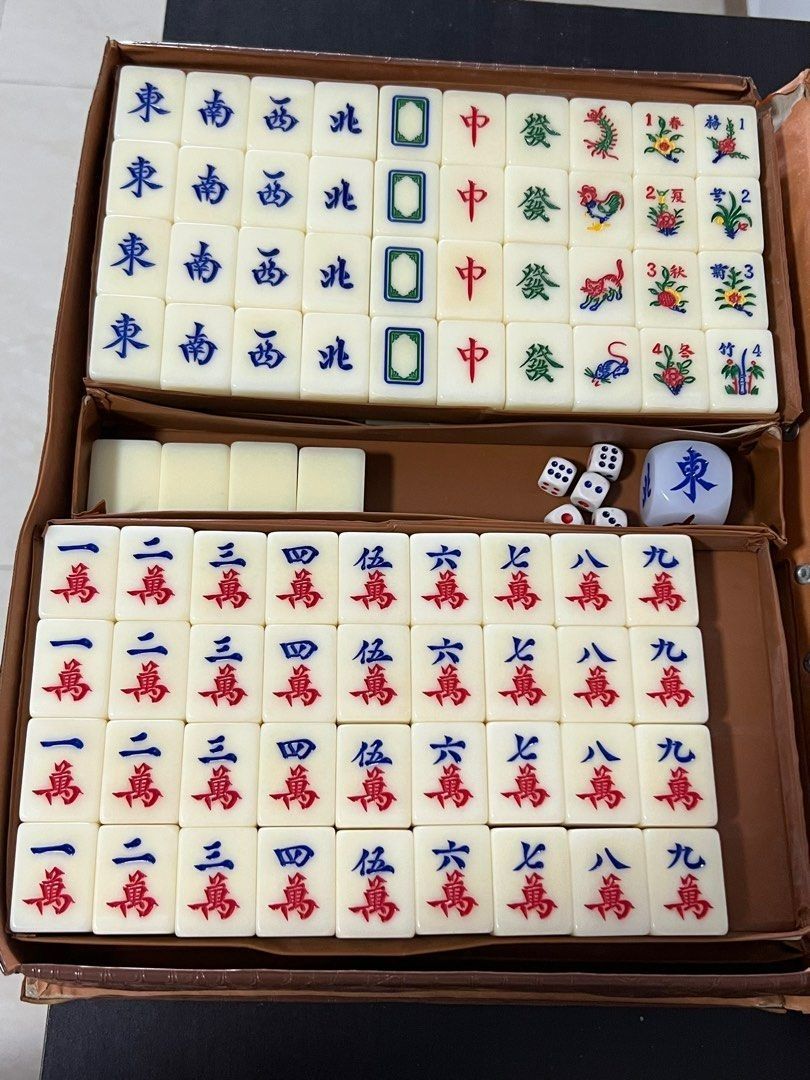 A2 Size White Mahjong Tiles Set, Hobbies & Toys, Toys & Games on Carousell