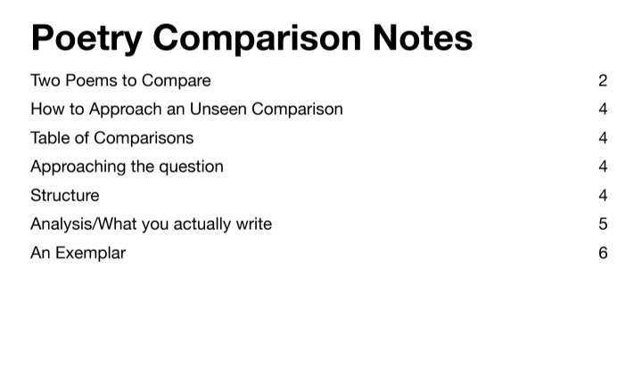 A Level Unseen Poetry Comparison Tutorial, Hobbies & Toys, Books ...