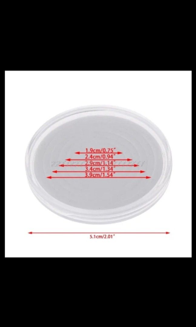Acrylic coin capsule holder for 19/24/29/34/39mm coin, Hobbies & Toys ...