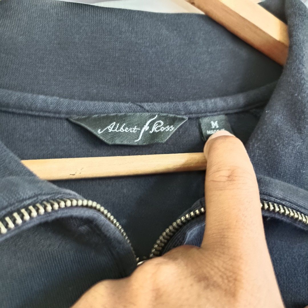 ALBERT ROSS HALF ZIPPER, Men's Fashion, Tops & Sets, Hoodies on Carousell