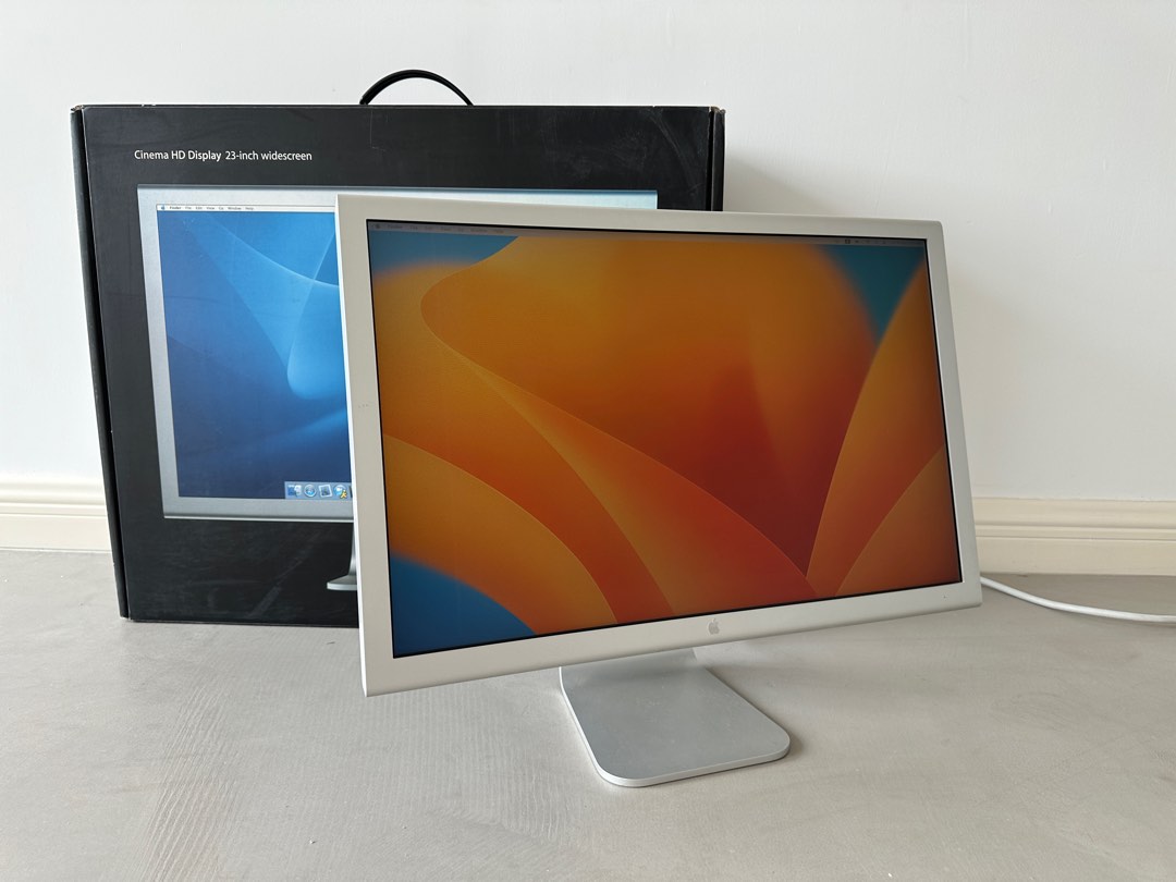 Apple Cinema HD display 23-inch Widescreen, 電腦＆科技, 電腦周邊及配件, 電子屏幕 ...
