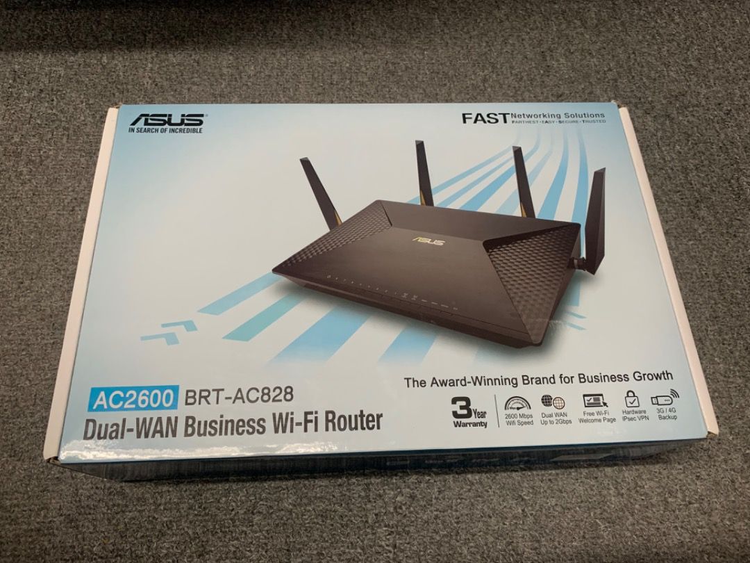 Asus Ac2600 Dual Wan Vpn Wi Fi Router Model Brt Ac828 Computers