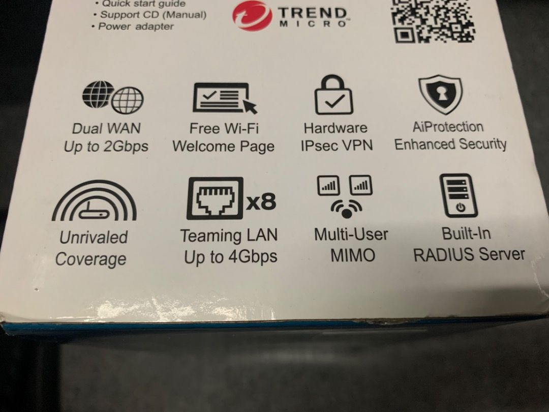 Asus AC2600 Dual-WAN VPN Wi-Fi Router Model : BRT-AC828, Computers ...