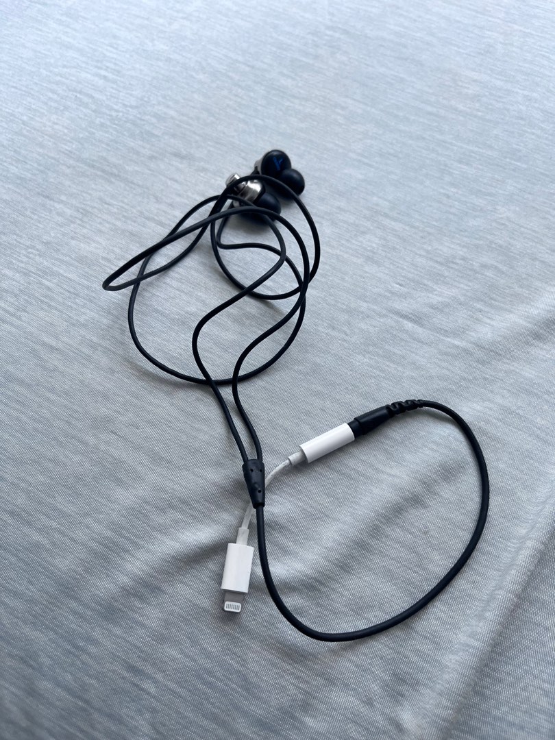 Audio technica earphone (CKM99) with 3.5mm to type c, Audio, Earphones ...