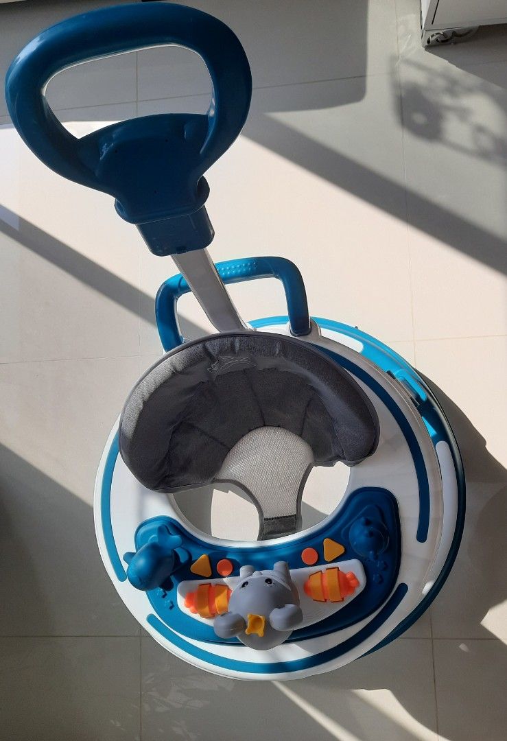 Baby rocker walker with stopper mat and handle, Babies & Kids, Baby ...