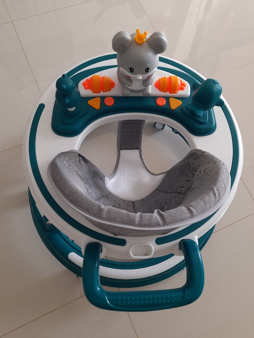 Baby rocker walker with stopper mat and handle, Babies & Kids, Baby ...