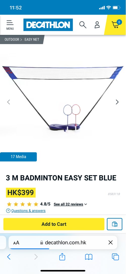 Badminton rackets & net (4 rackets) & shuttles, 運動產品, 運動與體育, 運動與體育 - 球拍 ...