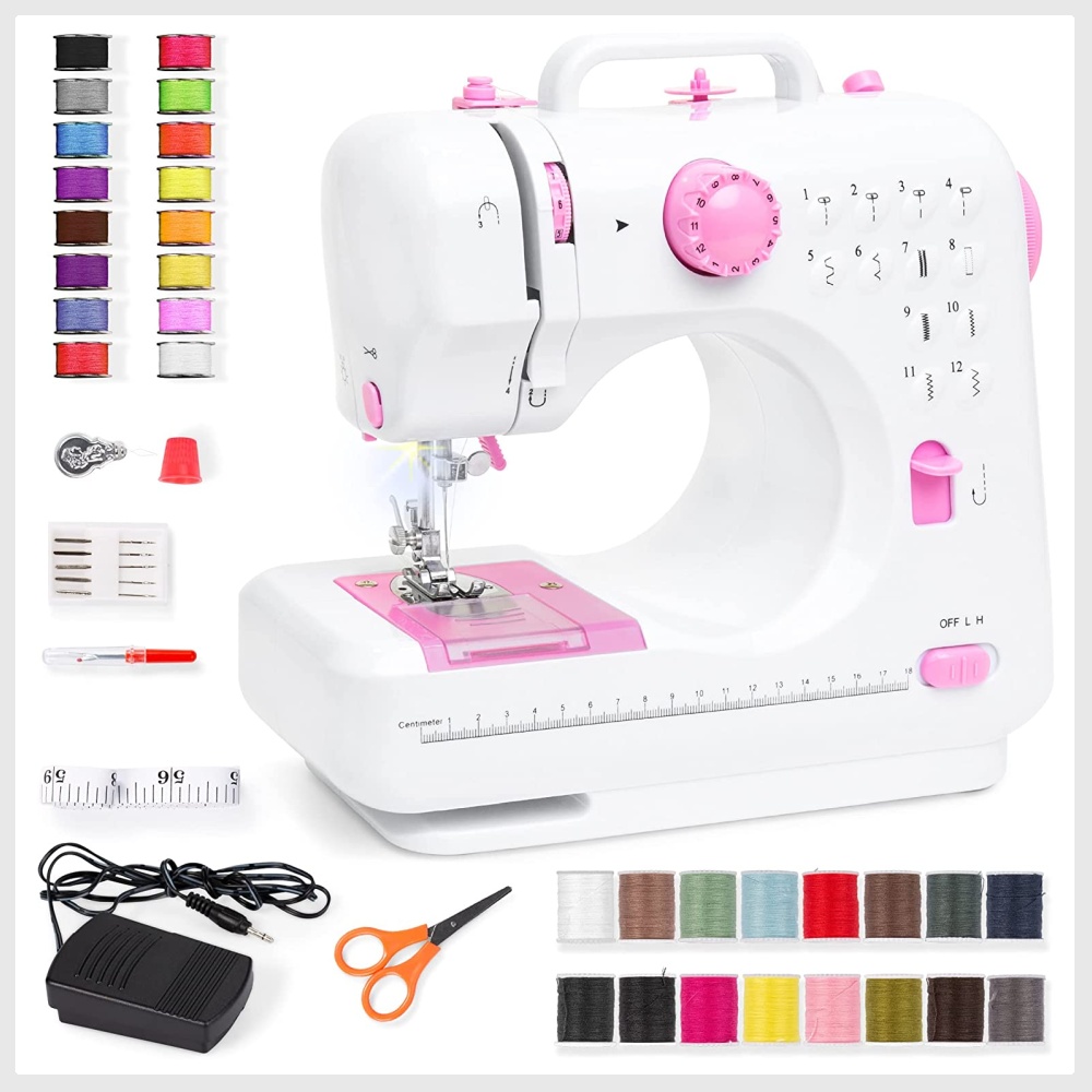 Best Choice Products Compact Sewing Machine, 42-Piece Beginners Kit ...