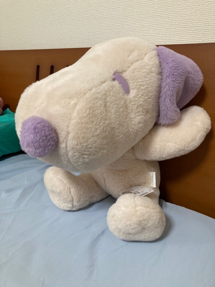 BIG SOFT Snoopy Purple Plush on Carousell