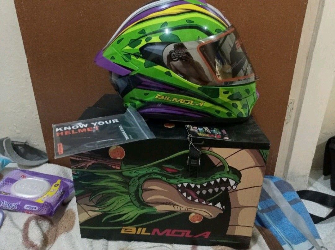 Bilmola Dragon Ball Z Helmet CELL, Motorbikes, Motorbike Parts ...