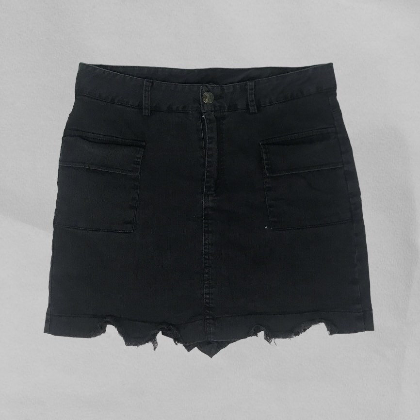 Black Cargo Skort On Carousell