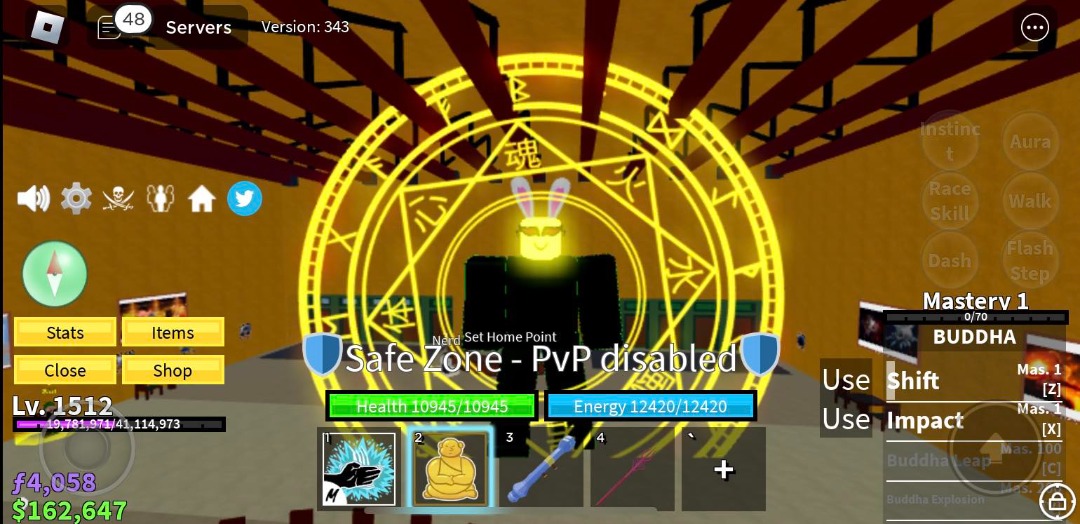 Bloxfruit Account Permanent Buddha, V3 Mink, Awakened Buddha, Full Body ...
