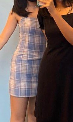 bodycon cute plaid dress, Women's Fashion, Dresses & Sets, Dresses on ...