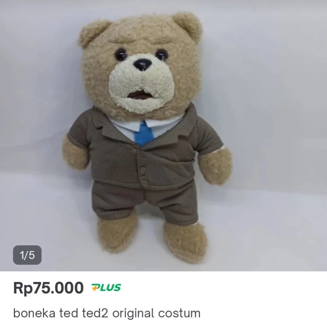 Boneka ted2 original costum, Toys & Collectibles, Mainan di Carousell