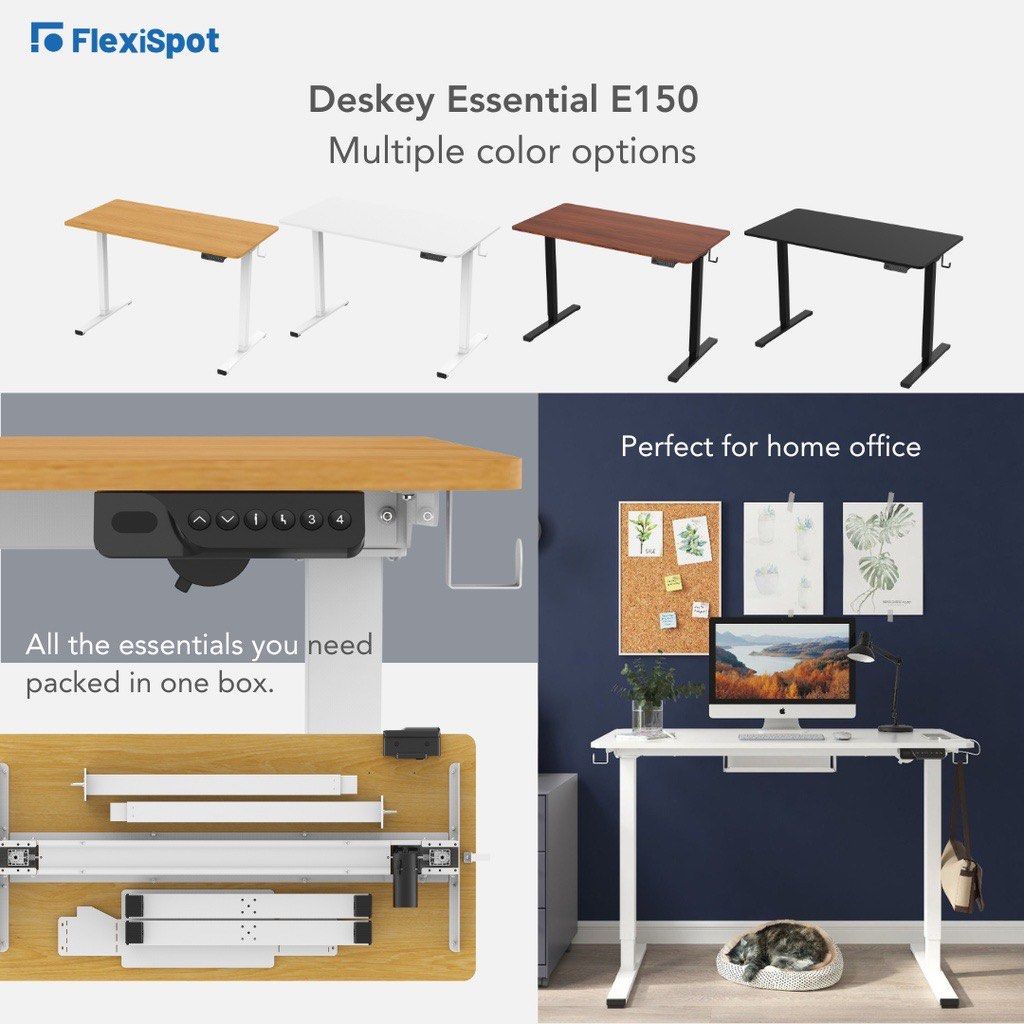 Brand New- Deskey by Flexispot E150 Electric Height Adjustable Table, Furniture & Home Living ...
