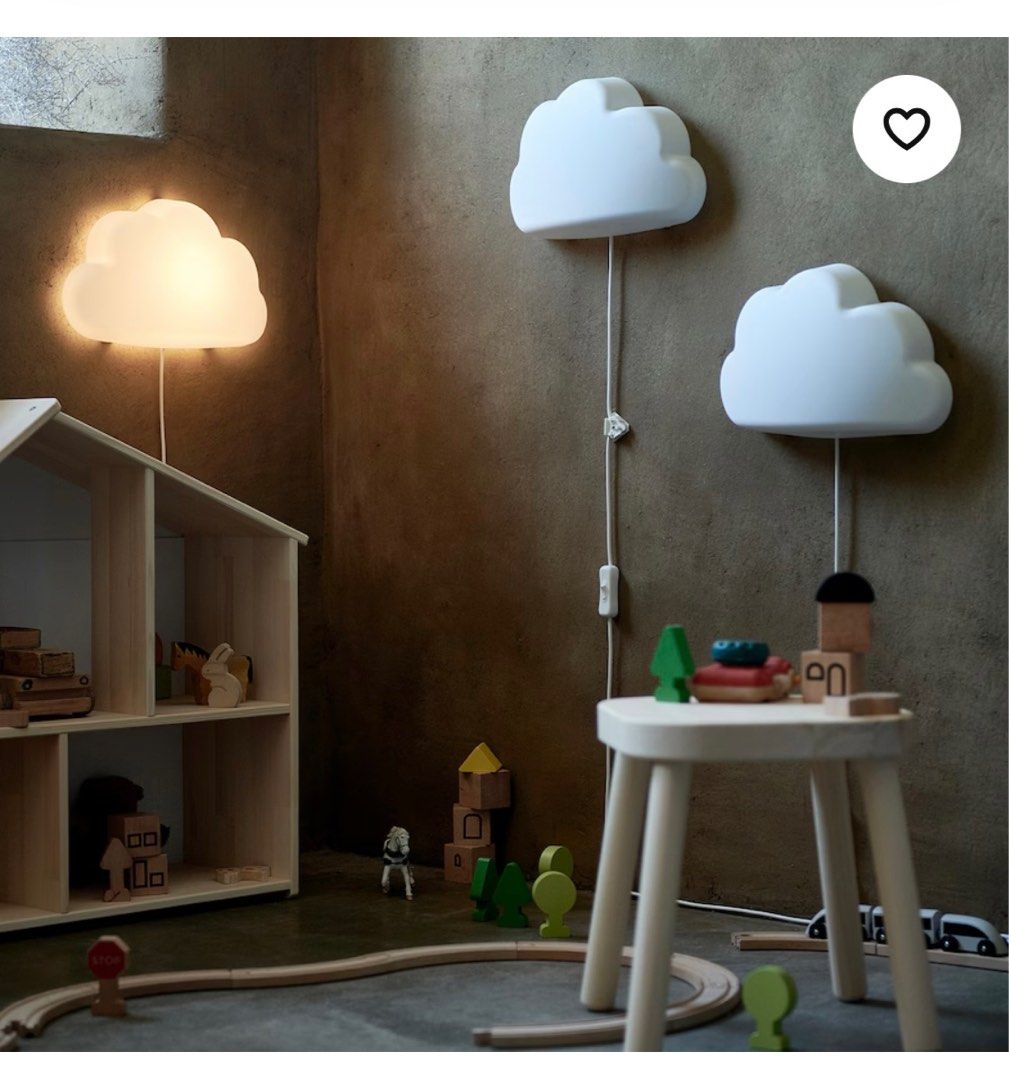 Brand New IKEA Cloud Wall Lamp, Furniture & Home Living, Lighting & Fans, Lighting on Carousell