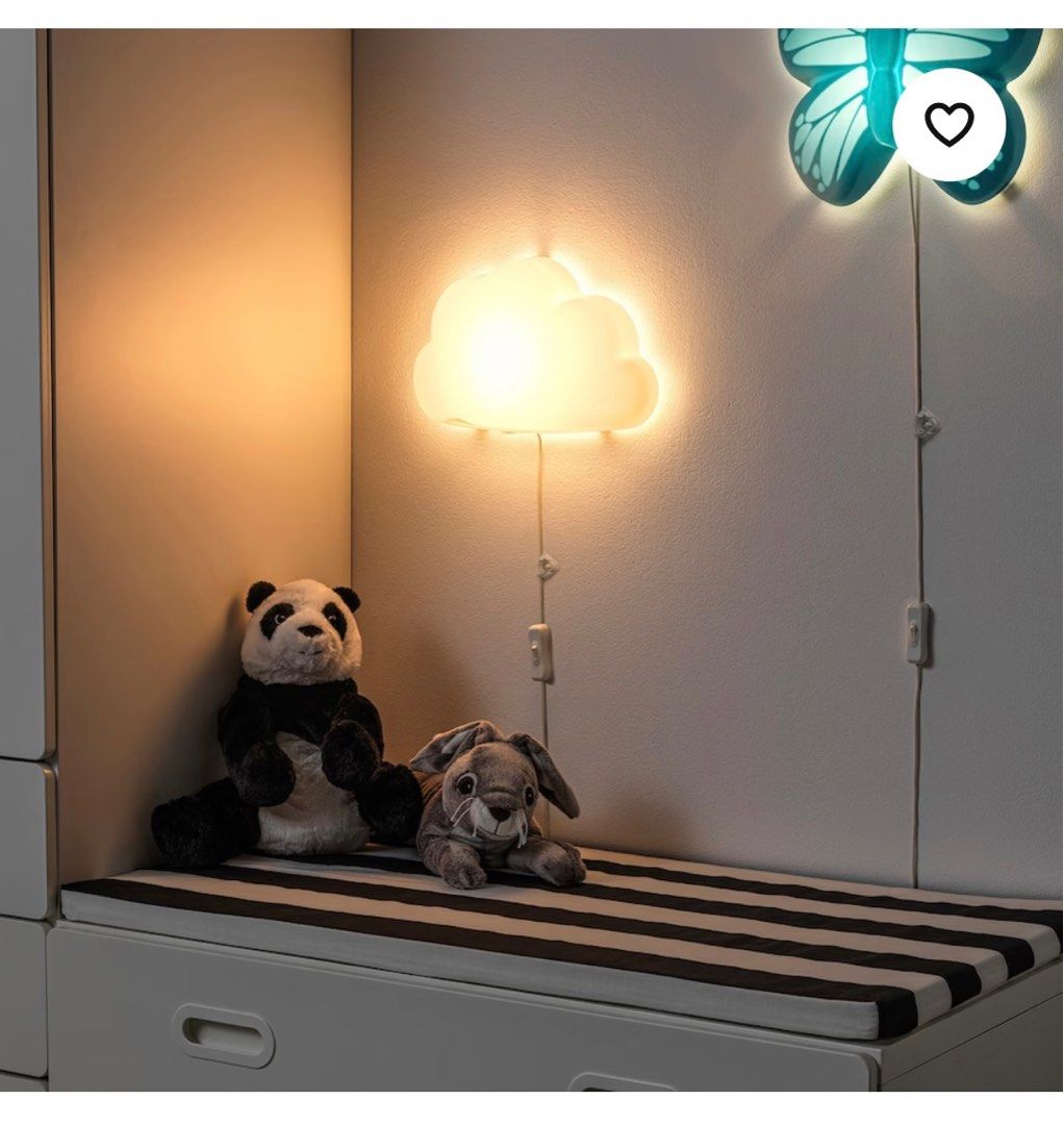 Brand New IKEA Cloud Wall Lamp, Furniture & Home Living, Lighting & Fans, Lighting on Carousell