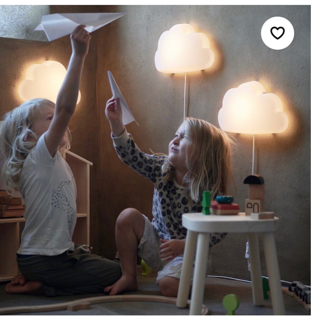 Brand New IKEA Cloud Wall Lamp, Furniture & Home Living, Lighting & Fans, Lighting on Carousell