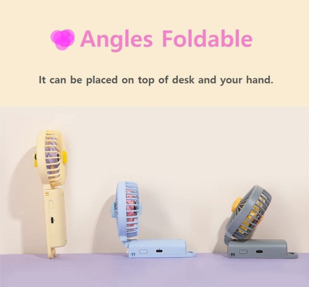 BT21 RJ Dual Blade Handy Fan, Furniture & Home Living, Lighting & Fans ...