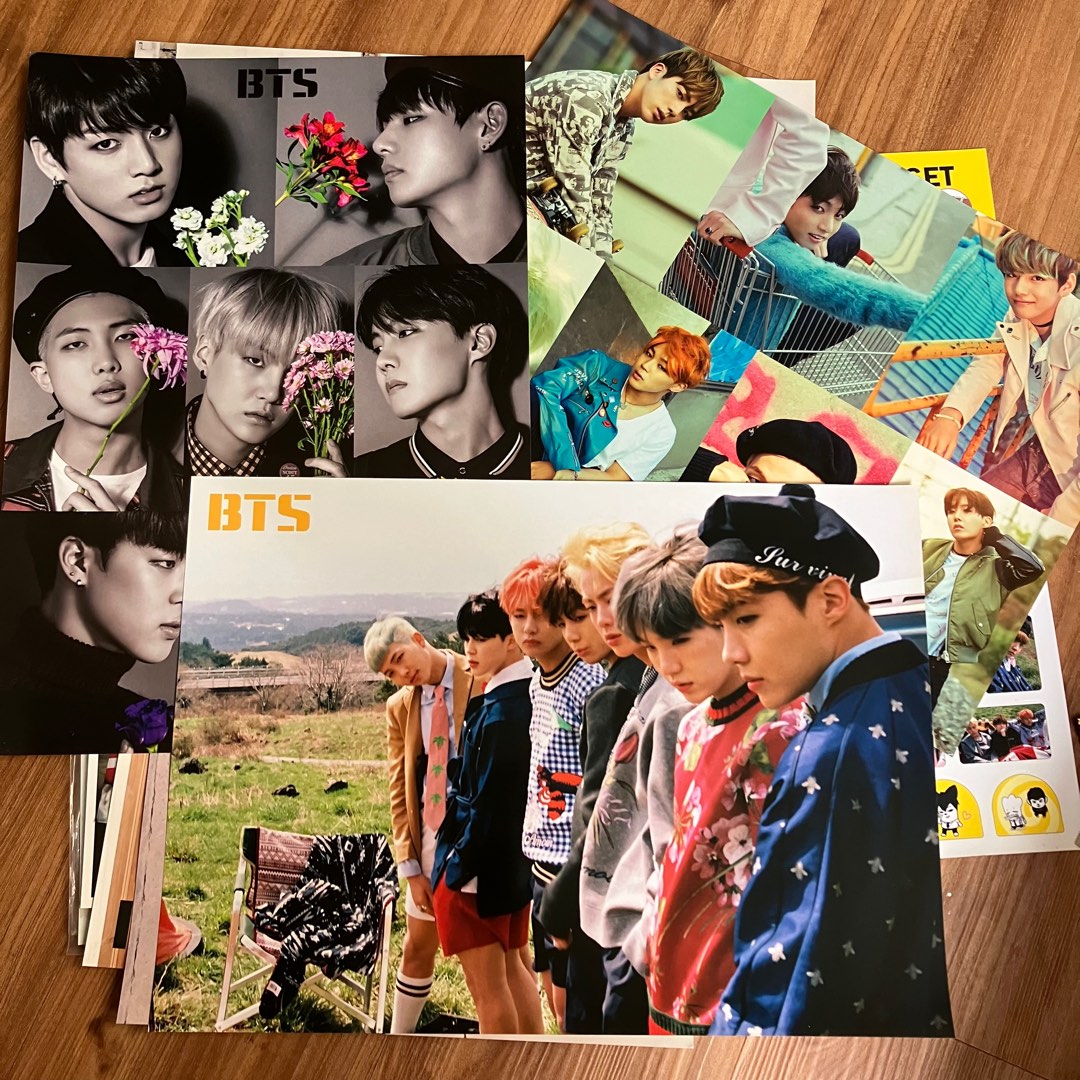 BTS posters, Hobbies & Toys, Memorabilia & Collectibles, K-Wave on ...