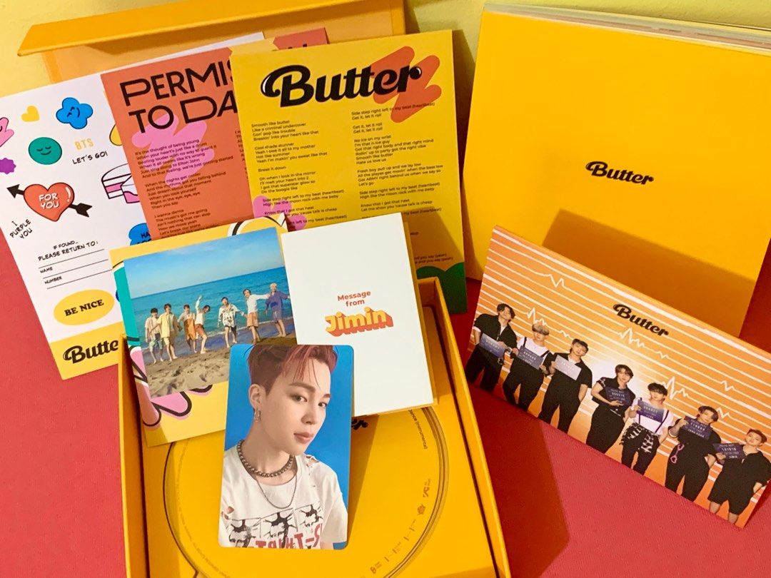 BTS Butter Cream version unsealed with Jimin RPC, Hobbies & Toys ...